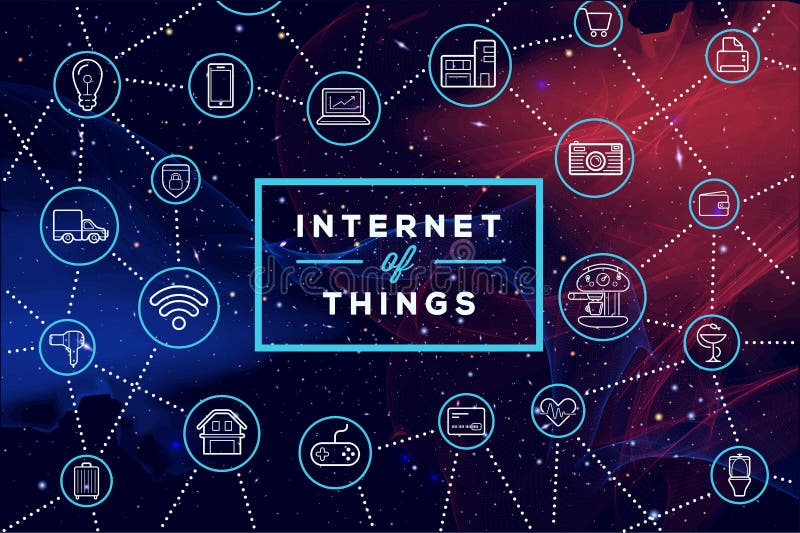 Internet of Things IOT. Devices and Connectivity Concepts Stock Vector ...