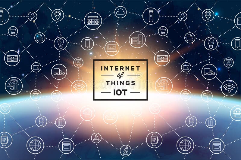 Internet of Things IOT. Devices and Connectivity Concepts Stock Vector ...