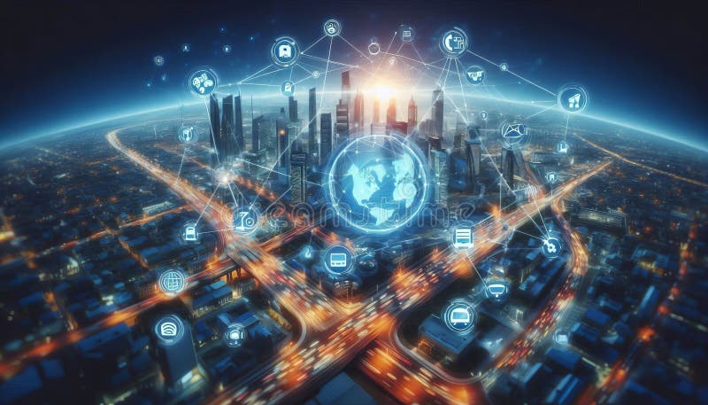 Internet of Things IoT the Network of Physical Devices Vehicles Stock ...