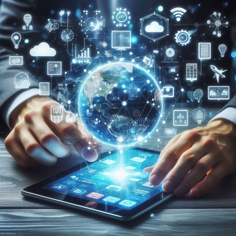 Internet of Things IoT a Network of Physical Objects Embedded Wi Stock ...