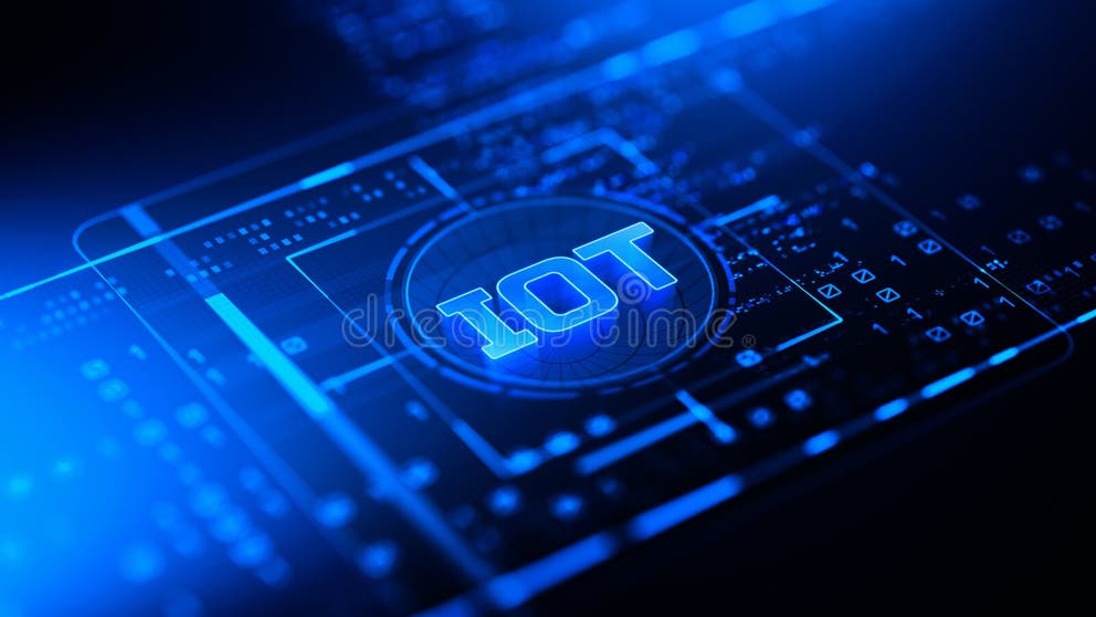 Internet of Things (IoT) Network - Smart Technology Concept Stock Image ...