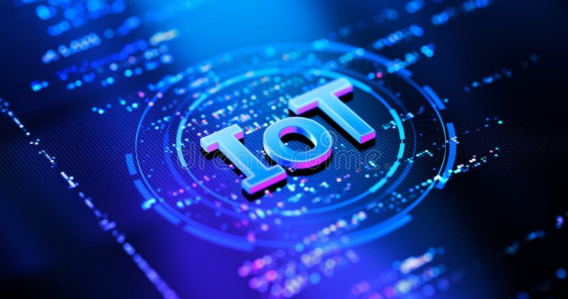Internet of Things (IoT) Network - Smart Technology Concept Stock ...