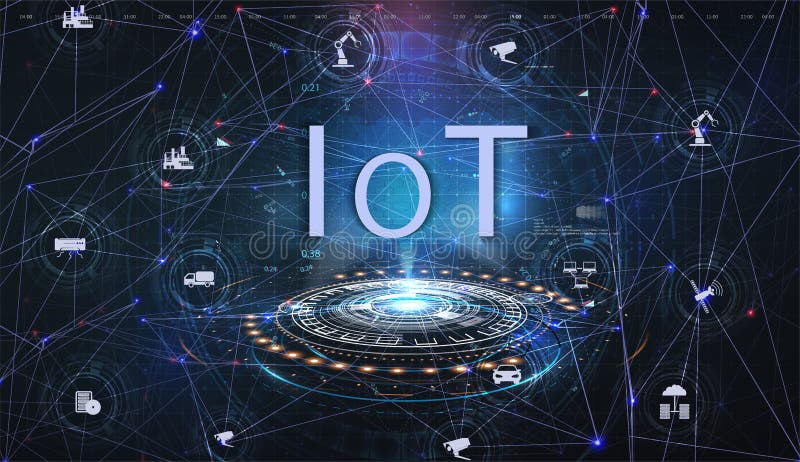 Internet of Things IoT and Networking Concept for Connected Devices ...