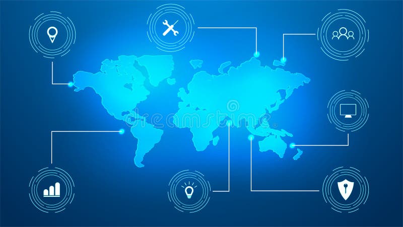 Spider Web. Connected White Lines on Black Background Stock Vector ...