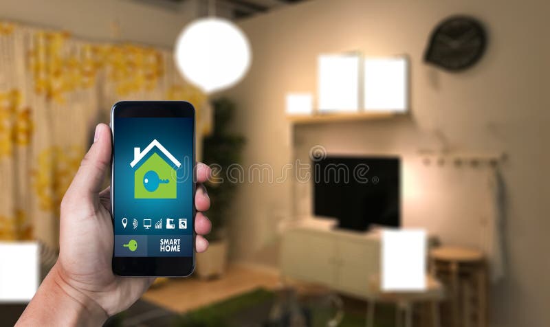 Internet of Things Iot Remote Home Control To Modern Living R Stock ...