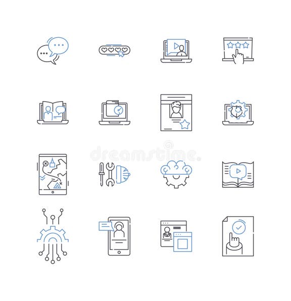 Internet of Things Line Icons Collection. Connected, Smart, Automated, Interconnected, Nerked ...