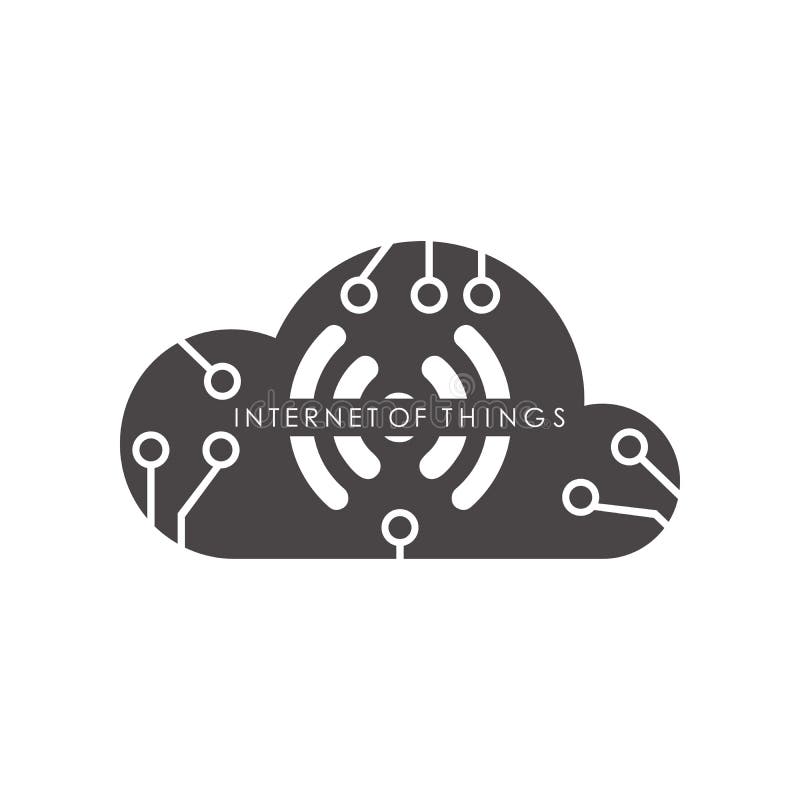 Internet Things Logo. IoT Concept. Vector Flat Illustration. Stock ...