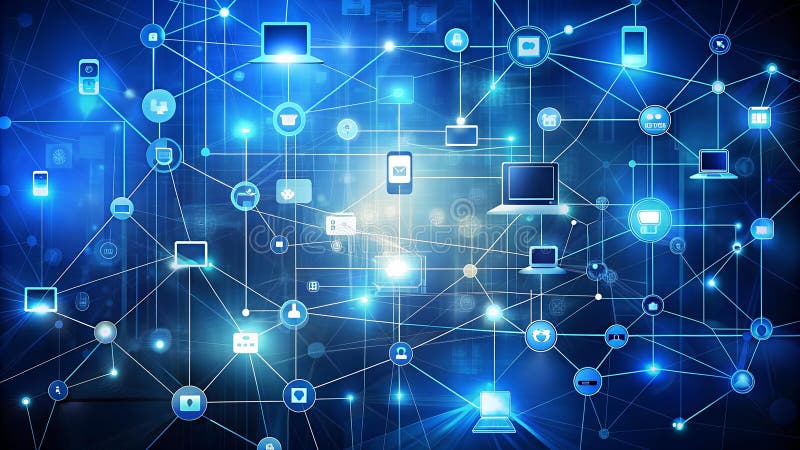 Internet of Things a Network of Connected Devices AI Generated Stock ...