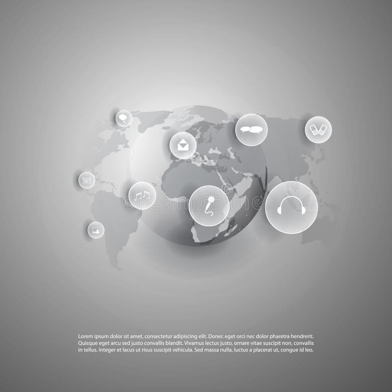 Internet of Things, Smart Devices, Cloud Computing Design Concept with ...