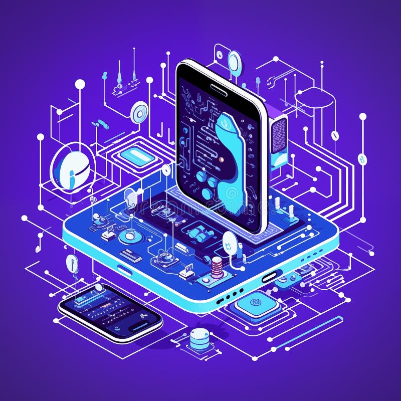 Internet of Things Technology Concept. by Generative Ai Stock ...