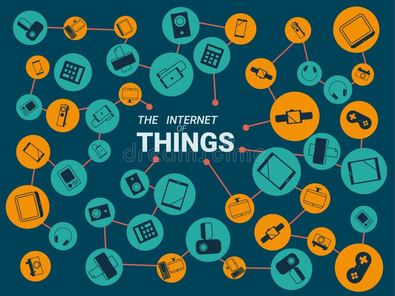 Industrial Internet of Things (IOT) Concept. World Map of Connected ...