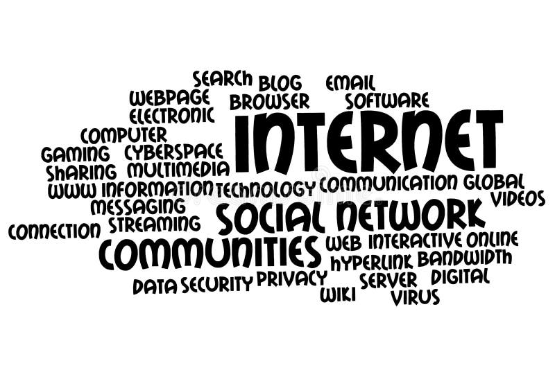 Internet topics stock illustration. Illustration of communication ...