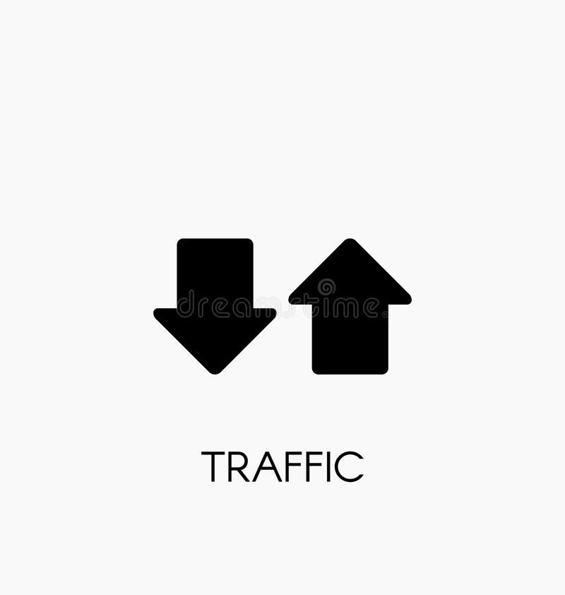 Internet Traffic Icon Vector Illustration Stock Vector - Illustration ...
