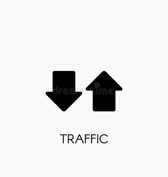 Internet Traffic Icon Vector Illustration Stock Vector - Illustration ...