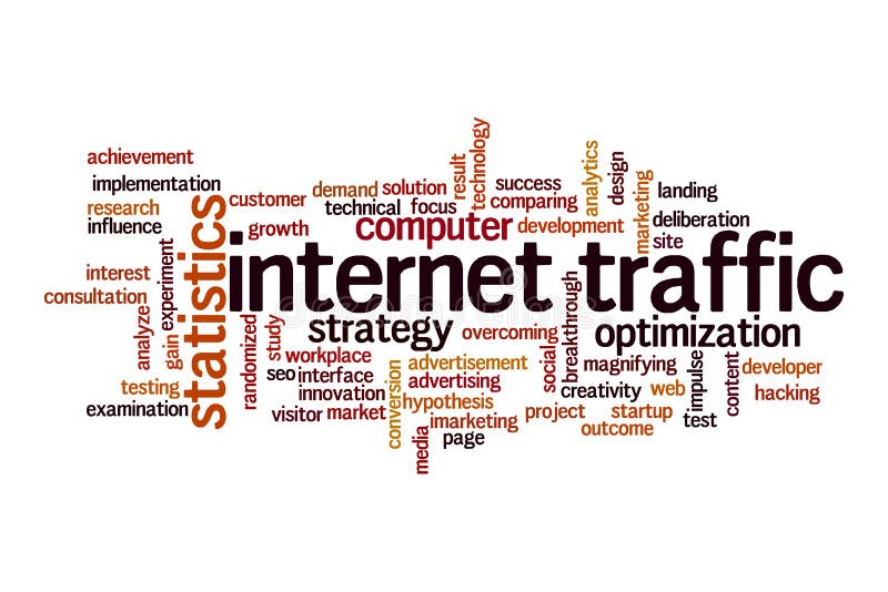 Internet Traffic Over Circuit Board World Stock Illustration ...