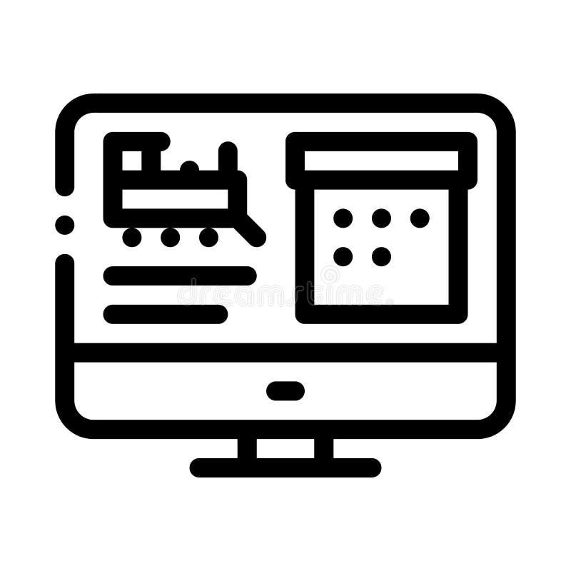 Internet Train Timetable Icon Vector Outline Illustration Stock Vector ...
