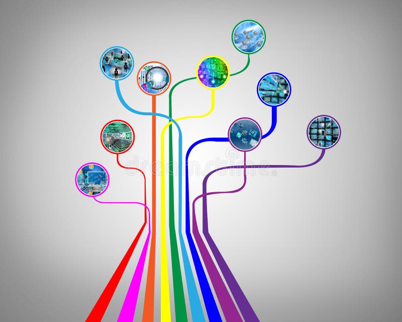 Internet tree stock illustration. Illustration of discussion - 52345223