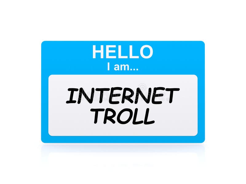 Internet troll with laptop stock vector. Illustration of bullying ...