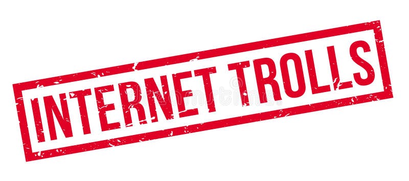 Internet Trolls Rubber Stamp Stock Illustration - Illustration of cyber ...