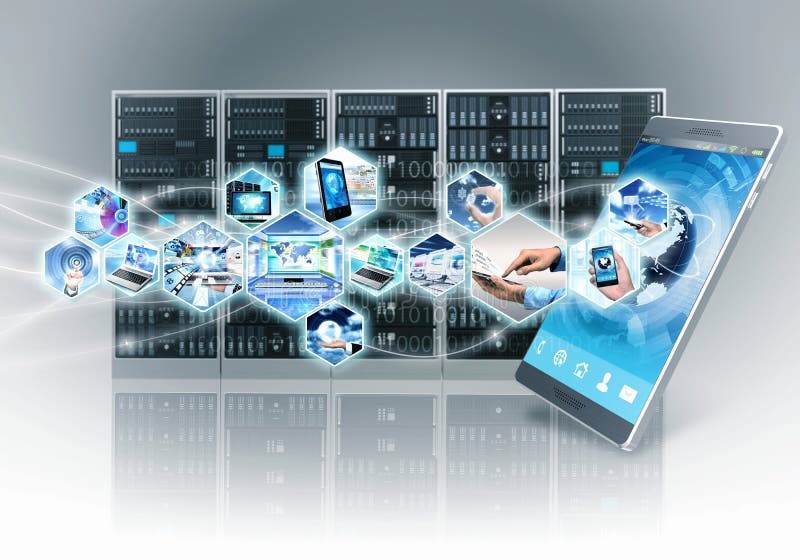 Internet Und Informationstechnologie Stock Abbildung - Illustration von ...