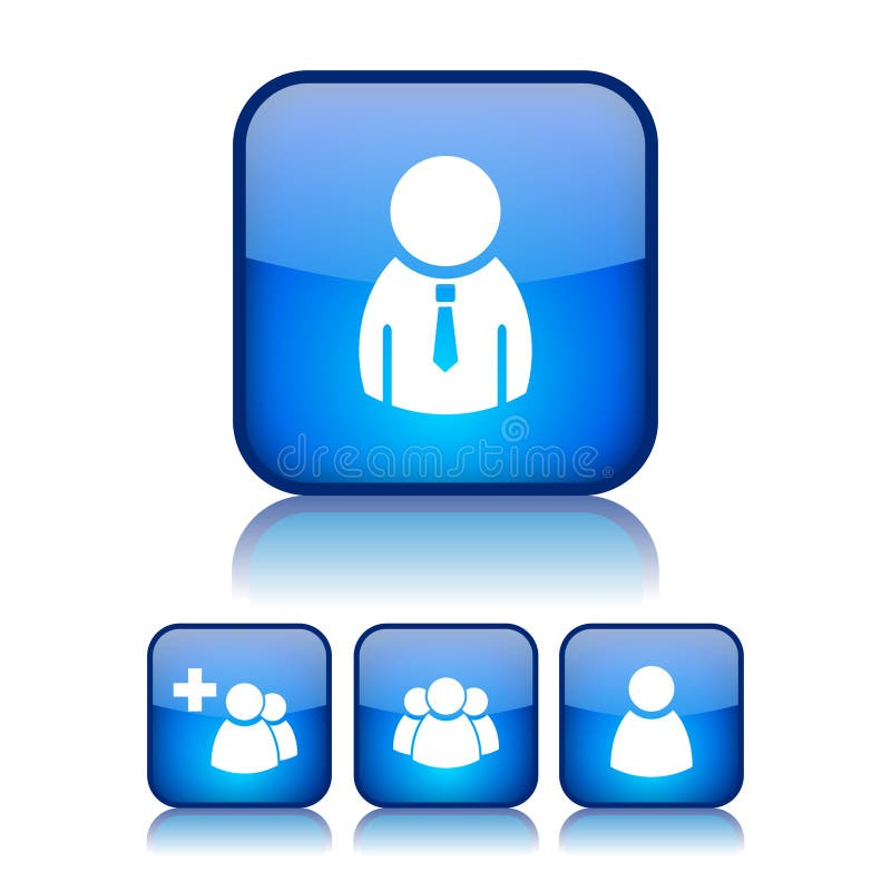 Internet users buttons stock illustration. Illustration of blue - 25203311