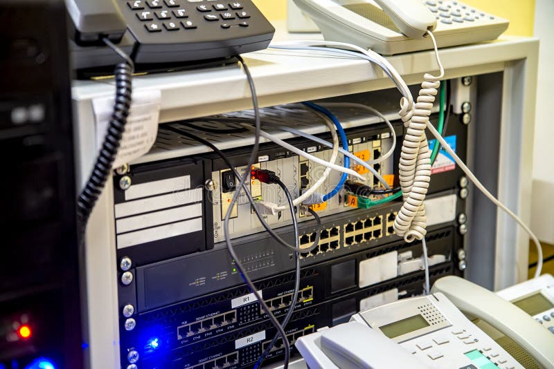 Internet Using the Telephone Line Stock Image - Image of password ...