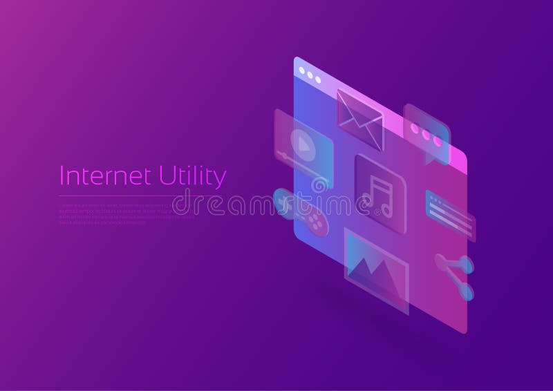 Internet utility stock illustration. Illustration of display - 168126977