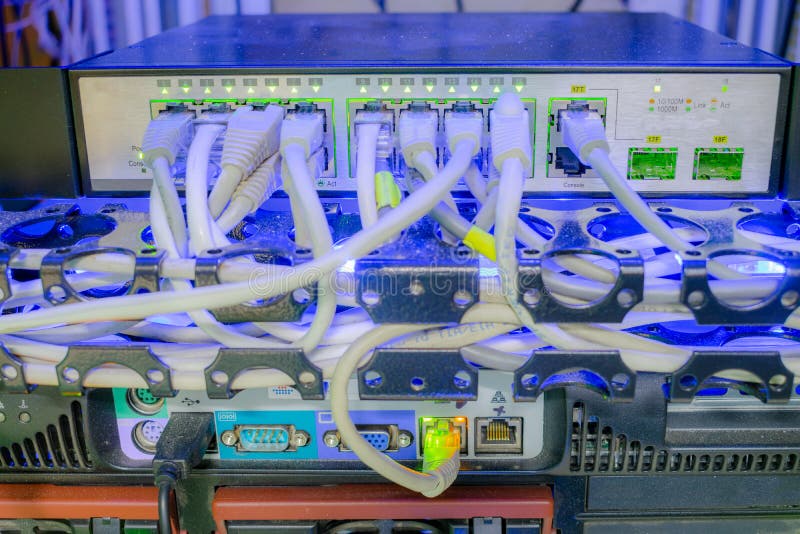 A Switch Box with Equipment for Telephony and the Internet ...