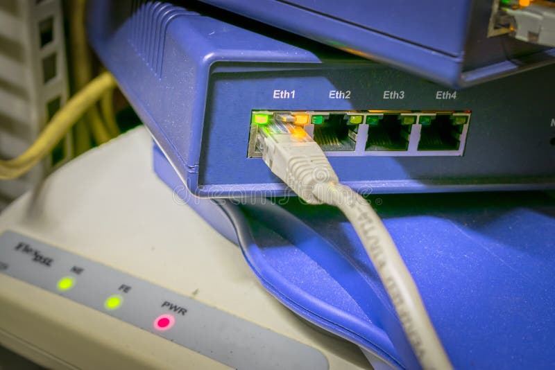 The Internet UTP Cable Connects To the Network Interface of the Router ...