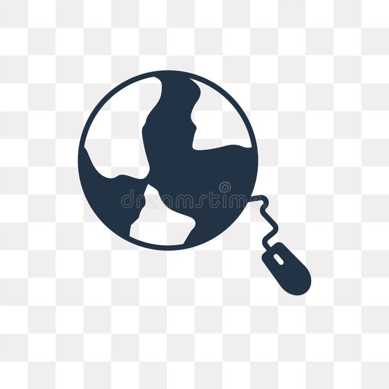 Internet Vector Icon Isolated on Transparent Background, Internet ...