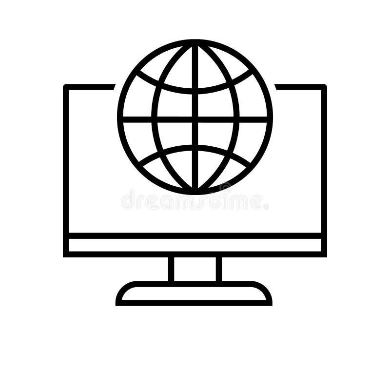 Internet Vector Icon Set. World Wide Web Illustration Sign Collection ...