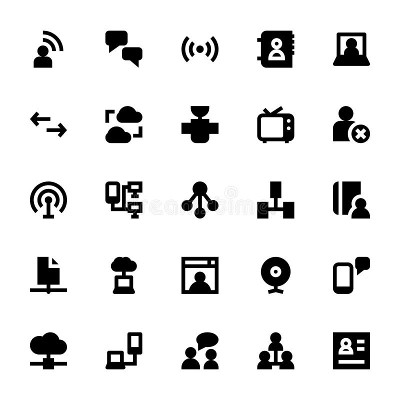 Internet, Vernetzung Und Kommunikation 2 Stock Abbildung - Illustration ...