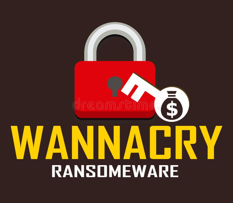 Internet virus wannacry stock illustration. Illustration of malware ...