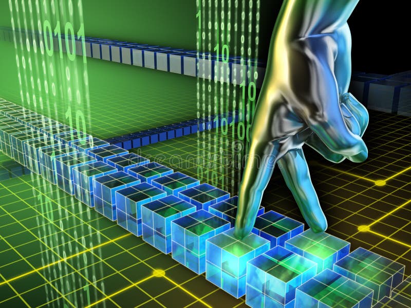 Internet walk stock illustration. Illustration of digital - 18679392