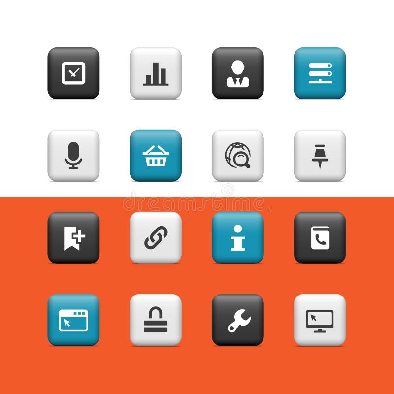 Internet buttons stock vector. Illustration of blank - 11631427