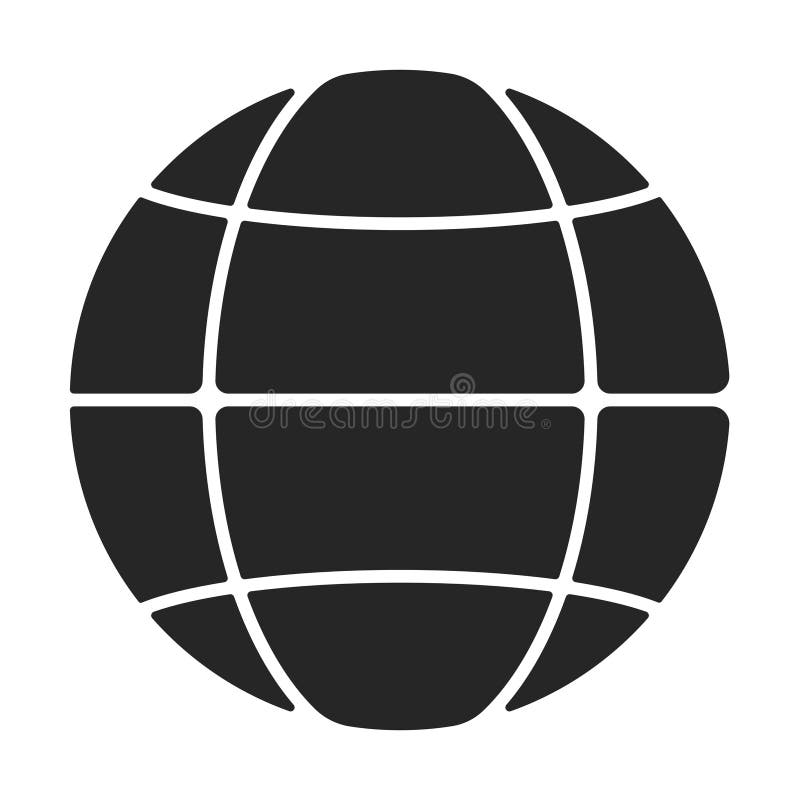 Internet Web Icon Silhouette Vector Stock Vector - Illustration of ...
