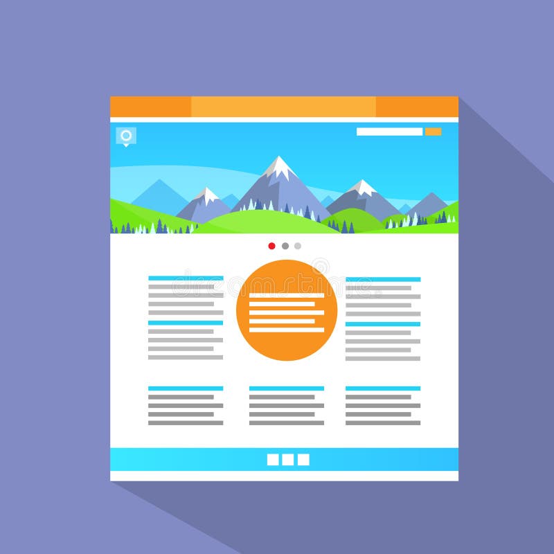 Internet Web Site Page Flat Icon Vector Stock Vector - Illustration of ...