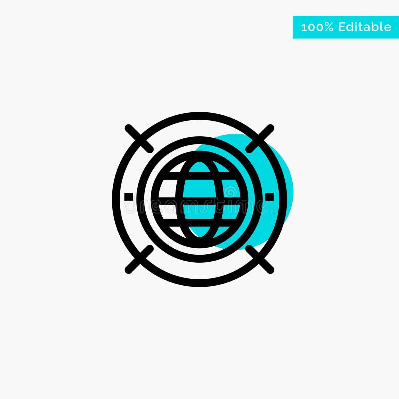 Internet, Web, World, Computing Turquoise Highlight Circle Point Vector ...