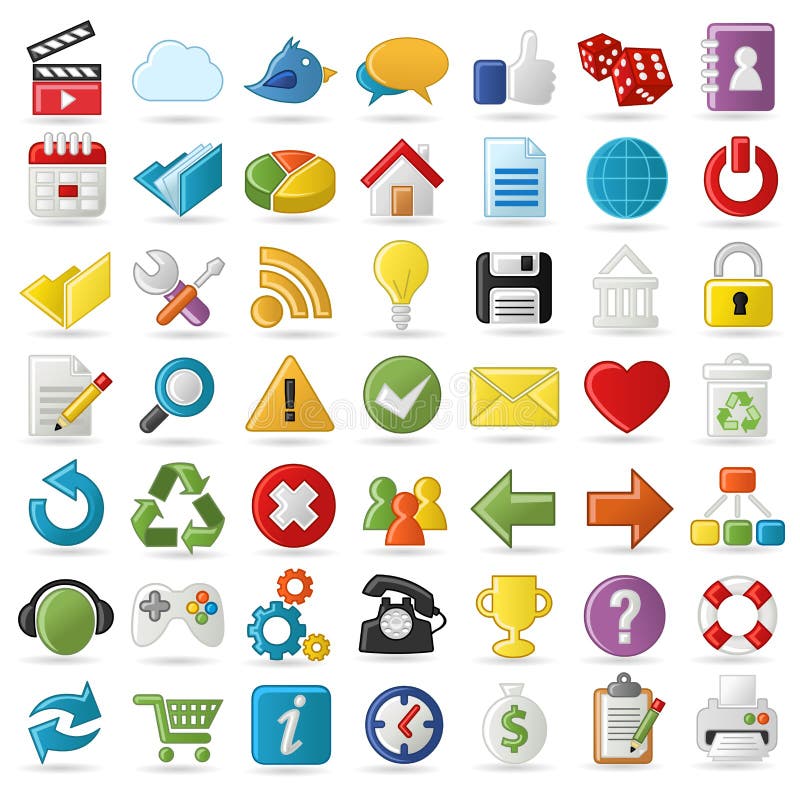 Internet and Website icons stock vector. Illustration of global - 29524256