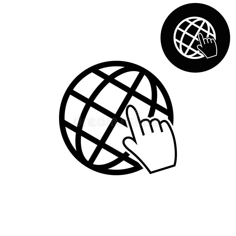 Internet - White Vector Icon Stock Vector - Illustration of internet ...