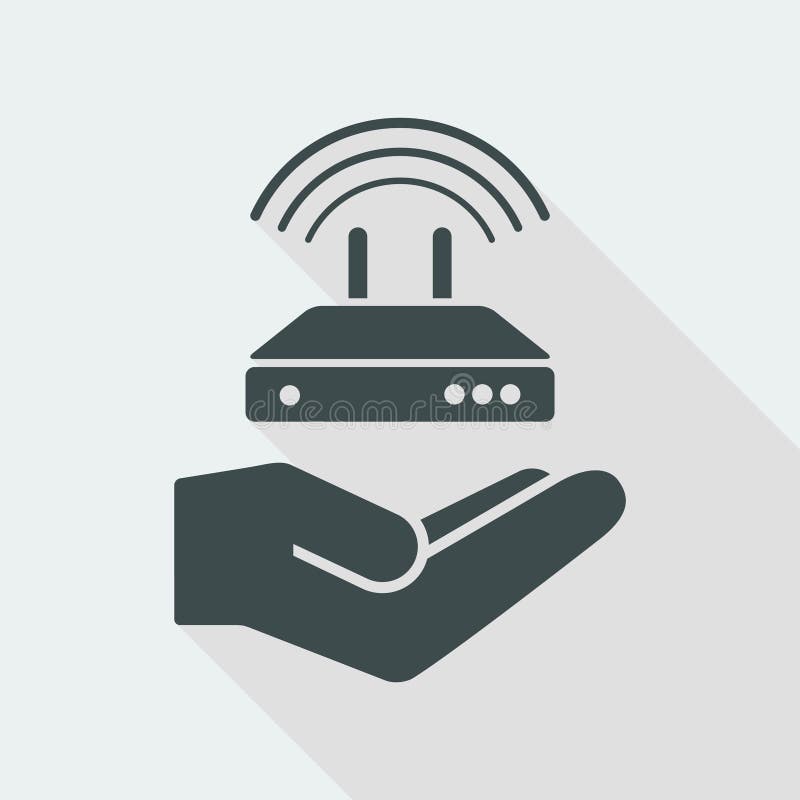 Internet Wi-fi Area Service - Minimal Vector Icon Stock Vector ...