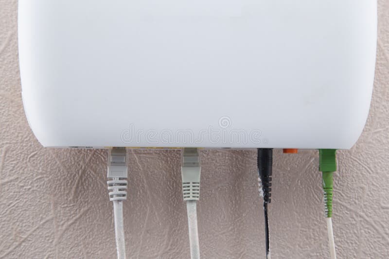 Internet Wi-Fi Modem Dual-circuit for Home and Office Stock Image ...