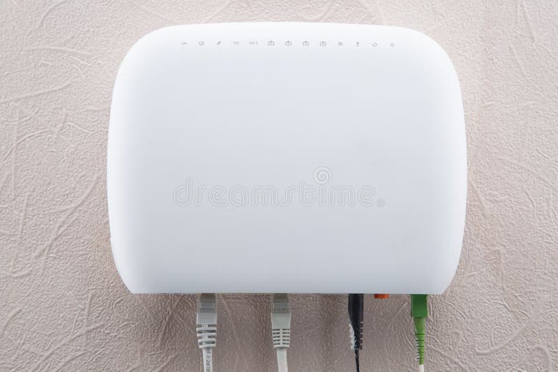 Internet Wi-Fi Modem Dual-circuit for Home and Office Stock Image ...