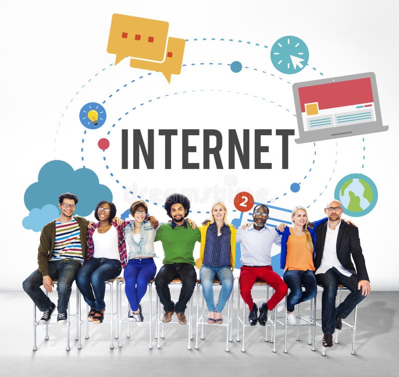 Internet Wifi Connection Social Network Technology Concept Stock Image ...