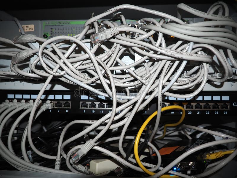 Internet Wires. Tangled Cables. the World Wide Web Stock Photo - Image ...