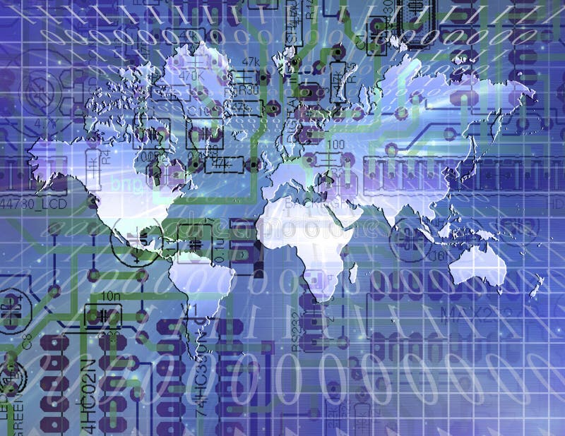 Internet World stock illustration. Illustration of cyberspace - 121334762