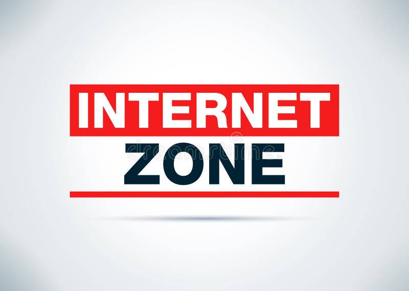 Internet Zone Abstract Flat Background Design Illustration Stock ...