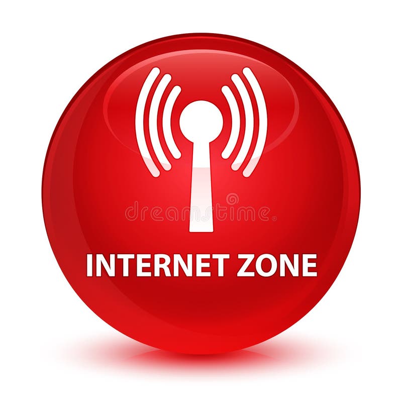 Internet Zone (wlan Network) Special Orange Square Button Stock ...