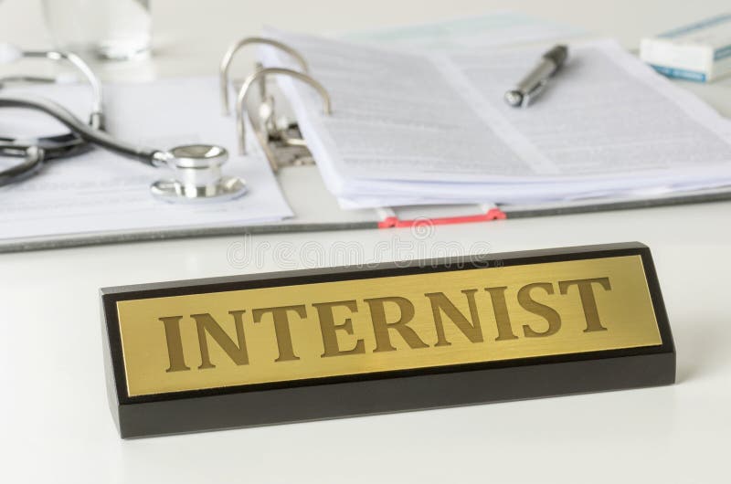 Internist stock image. Image of folder, hospital, examination - 64469037