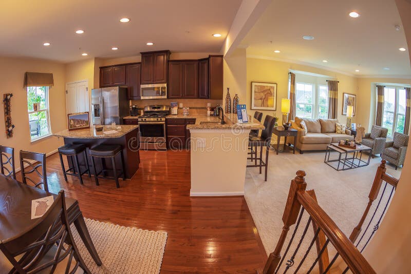 Interno Delle Case Americane in Maryland, U.S.a. Fotografia Editoriale ...
